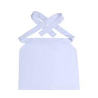 Quality 245 GSM Unisex White Half Apron Chef Uniform Antimicrobial Wrinkle-free for sale