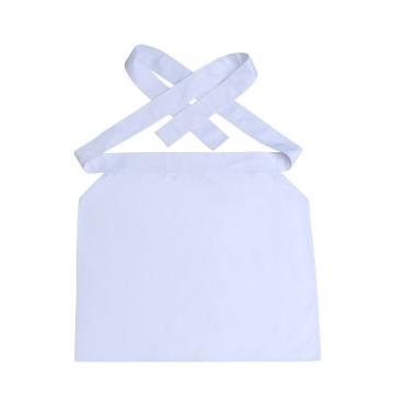 245 GSM Unisex White Half Apron Chef Uniform Antimicrobial Wrinkle-free