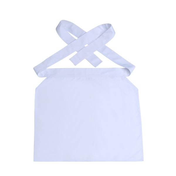 Quality 245 GSM Unisex White Half Apron Chef Uniform Antimicrobial Wrinkle-free for sale