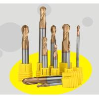 Quality 58 Degree Carbide Ball Nose Milling Cutter 2 Flutes 50-150 Mm Length for sale