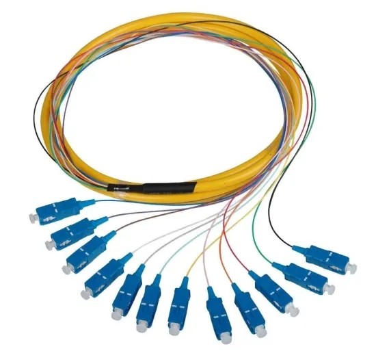Quality Polish UPC / APC Pigtail Fiber Optic Cable High Temperature Stability for sale