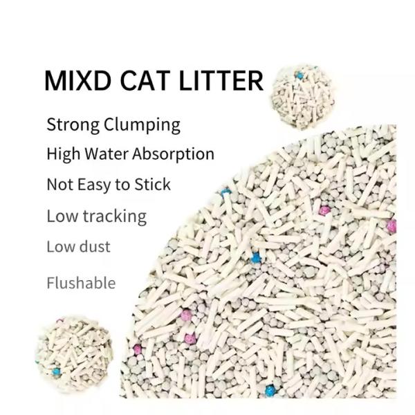 Quality Strong Clumping Mixed Cat Litter Dust Free Kitty Litter Sand for sale