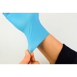 Quality Multifunction 100% Nitrile Medical Gloves Puncture Resistant for sale