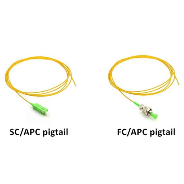 Quality Polish UPC / APC Pigtail Fiber Optic Cable High Temperature Stability for sale