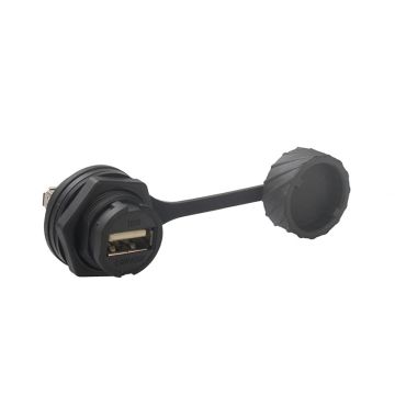 Quality IP68 Weatherproof RJ45 Waterproof Coupler Connector Panel Mount for sale