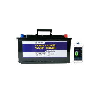 Quality Bluetooth Rechargeable LiFePo4 12v 150ah Golf Cart Battery for sale