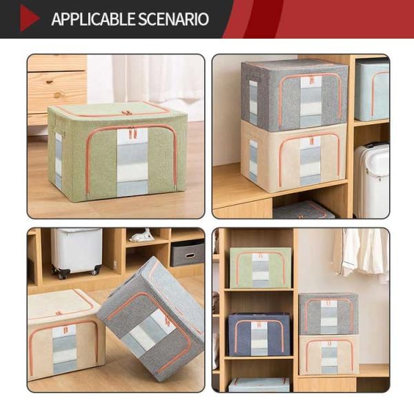 Quality CE Portable Multifunctional Foldable Fabric Storage Box For Clothes Collapsible for sale