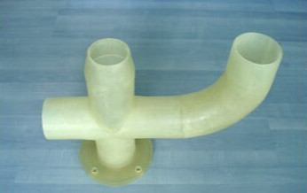 Quality Three Way Four Way Fiberglass Pipe Elbow Tee FRP GRP Equal And Reducing Tees 6m for sale