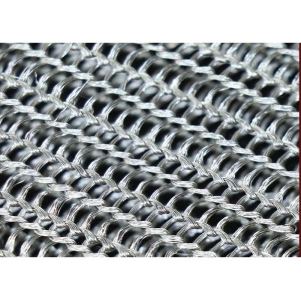 Quality 2inch Width Close Knit Flat Round Knitted Wire Mesh for Durable Multi Filament for sale