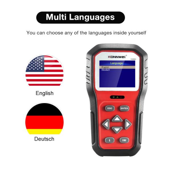 Quality Konnwei KW860 Car Obd2 Scanner Code Reader with DTC explaination for sale