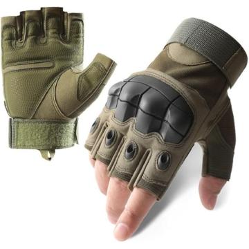 Quality Polyurethane Palms Mens Waterproof Fingerless Gloves Outdoor Tactical Gear for sale