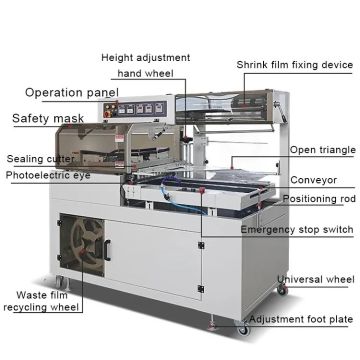 Quality Fully Automatic L Type Heat Shrink Wrapping Machine for Case Box Advanced for sale