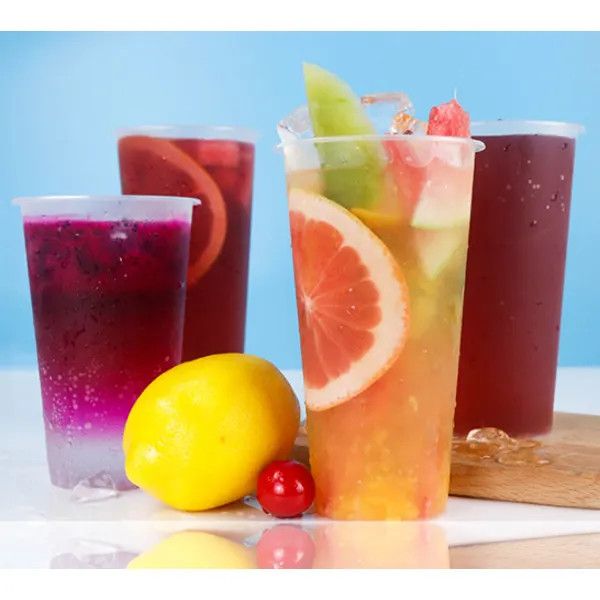 Quality Printed Drinking Plastic Disposable Cup 500ml PP Modern for sale