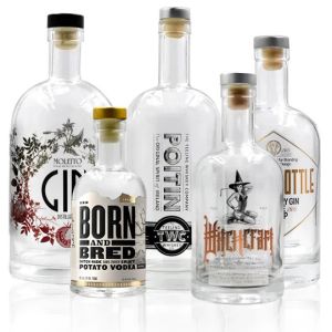 Quality Top-Rated Glass Liquor Bottle 750ml with Embossed Logo and Acceptable Customer's for sale