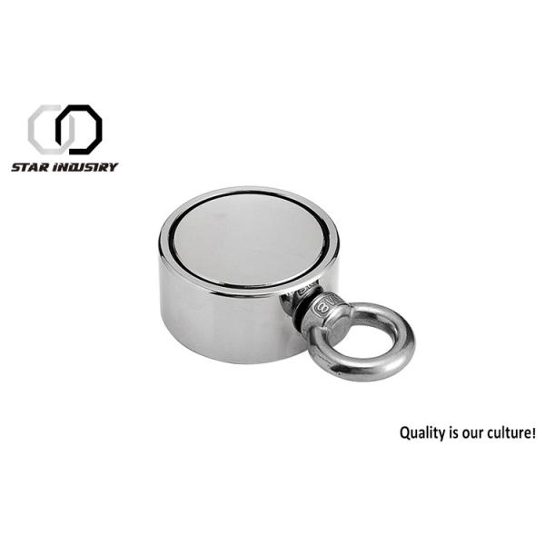 Quality Round Neodymium Fishing Magnets , Super strong fish Magnet Assembly with 500lb for sale