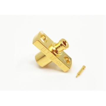 Quality Female Limited Detent 2 Holes Flange SMP RF Connector for sale