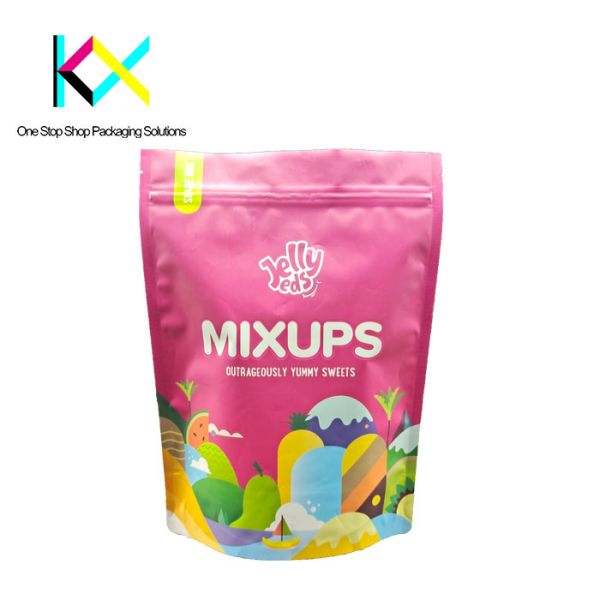 Quality Custom Logo Printed Mylar Aluminum Foil Bags Stand Up Plastic Bag 140um for sale