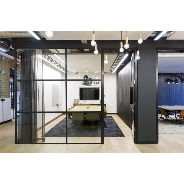 Quality Modern Aluminum Glass Frame fixed Wall Cool Office Partitions for sale