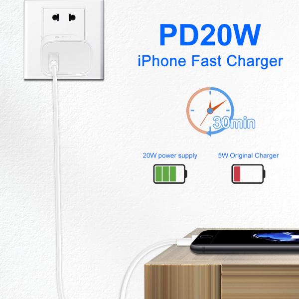 Quality 12V 1.67A Phone GaN Fast Charger Quick Charge 3.0 High Powered for sale