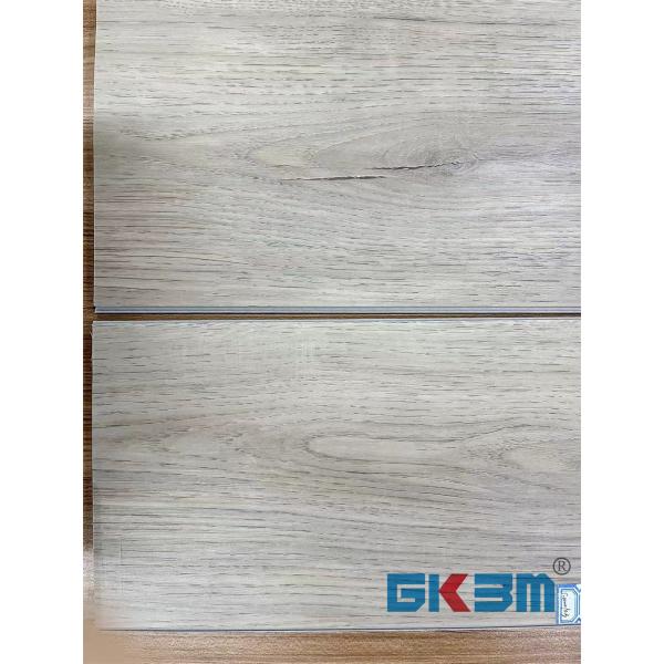 Quality LS-W8004 Fireproof Anti Slip SPC Flooring Light Brown With Grey for sale