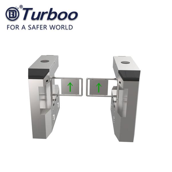 Quality Mechanical Stainless Steel Turnstiles / Retractable Flap Barrier For Stadium for sale