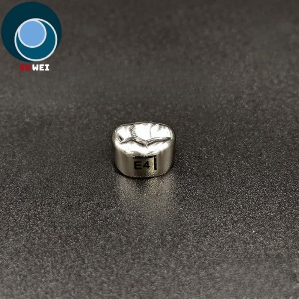 Quality Stainless Steel Dental Crown For Adults And Children Stain-resistant For Dental Restorations Silver for sale