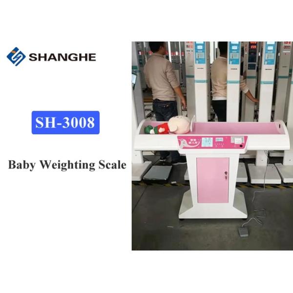 Quality 0 - 3 Years Old Small Baby Weight Measurement Machine , Pink Height And Weight Measuring Scale for sale