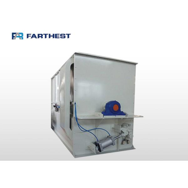 Quality Double Screw Animal Feed Mixer Machine , Steel Grain Mixing Equipment for sale