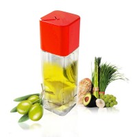 Quality Olive Oil Dispenser Glass Seasoning Bottles Glass Body And ABS Lid Materials for sale