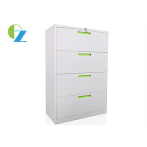 Quality Cold Rolled Steel Office Lateral File Cabinets With 4 Drawers Modern Design for sale