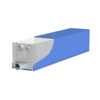 Quality Baffled Bulk Container Liner / Industrial Storage Containers customized for sale