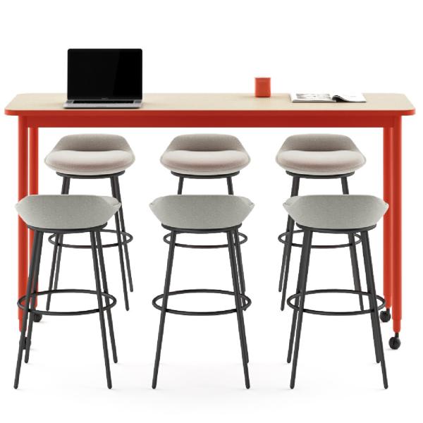 Quality FLEX Movable Modern Bar Table Workstation Table Easy Mobility For Small Offices for sale