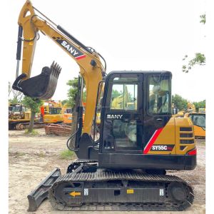 Quality 2023 Year Manufacture Almost Used SANY SY55C Mini Excavator with 7 Days Delivery for sale
