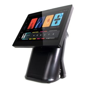 Quality 15.6 Inch Restaurant Pos System With Printer 58mm And VFD Customer Display for sale