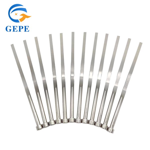 Quality SKD61/H13 Straight Flat Thimble Wear Resistant High Precision Stepped Pin for sale