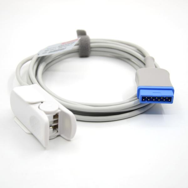 Quality GE 11 Pin Adult Finger TPU Gray Spo2 Sensor Cable Single Pack For All Patient Types CE Certified for sale