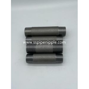 Quality Galvanized Carbon Steel Pipe Nipples DIN2999 ISO 7/1 BS 21 Thread for sale