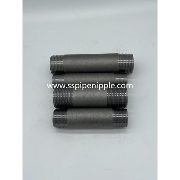 Quality Galvanized Carbon Steel Pipe Nipples DIN2999 ISO 7/1  BS 21 Thread for sale