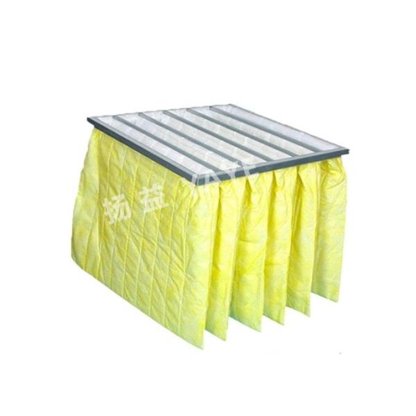 Quality Aluminum Frame Medium Efficiency F8 Bag Filter 0.4uM Dust Particles for sale