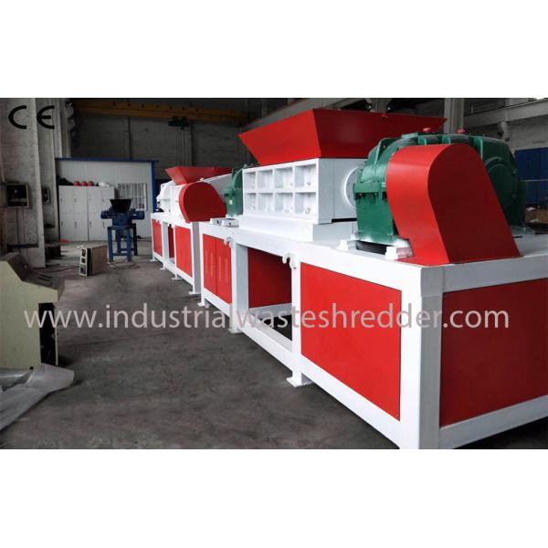Quality Plastic Dustbin Four Shaft Shredder , Automatic Medical Waste Shredder for sale