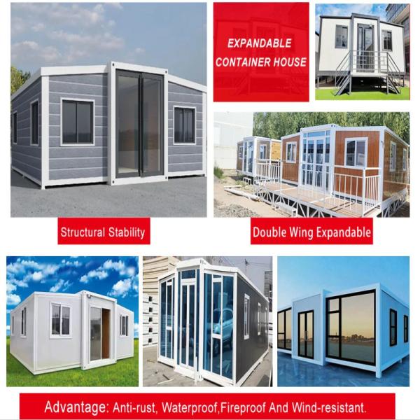 Quality 20ft or 40ft Expandable Container House with 3 or 2 Bedrooms Luxury Prefab for sale