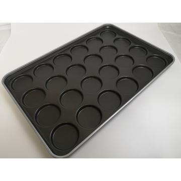 Quality 4" 24 Links Aluminum Hamburger Bun Baking Pan Easy Cleaning for sale
