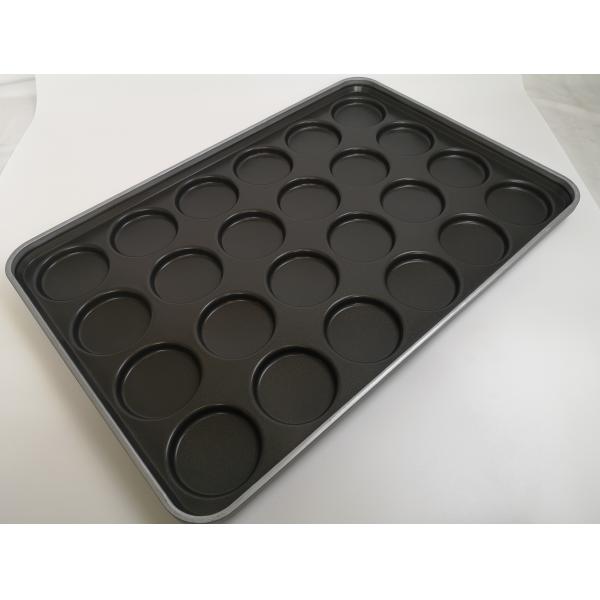 Quality 4" 24 Links Aluminum Hamburger Bun Baking Pan Easy Cleaning for sale