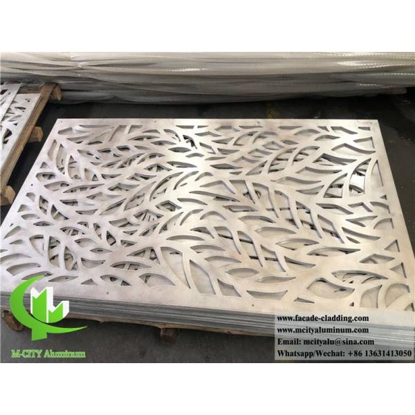 Quality Powder Coated Laser Cut Aluminum Panel with Custom RAL Colors and 1000x2000mm Standard Size for Decorative Metal Facade for sale