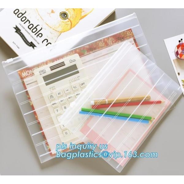 Quality Fashion Colored Mesh Office Stationery A4 Clear Folder with Zipper, Promotional Customize Logo A4 A5 pvc zipper document for sale