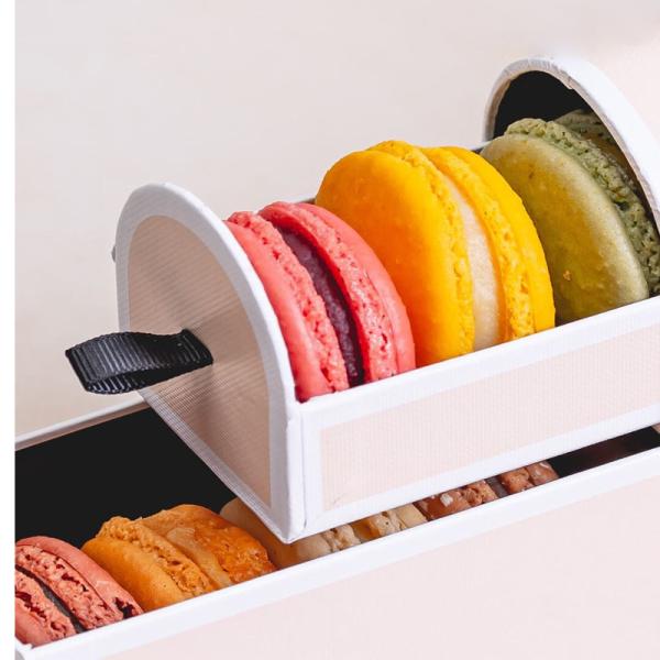 Quality Cookies Christmas Macaron Gift Box Paperboard Custom for sale