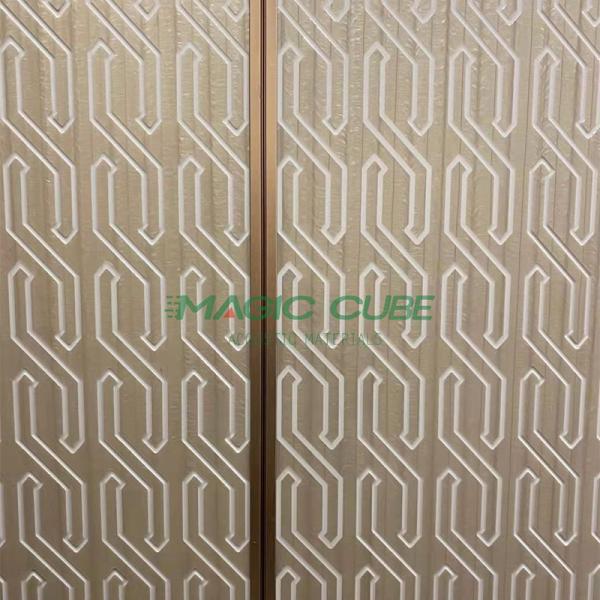Quality Melamine MDF Foldable Acoustic Partition System Fabric Surface For Hotel for sale