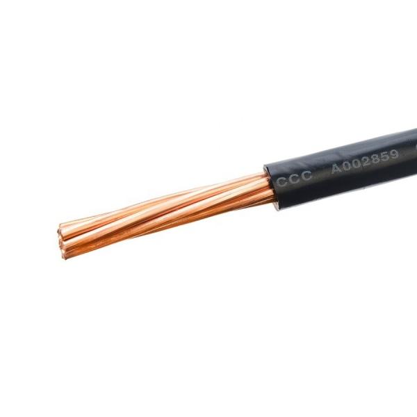 Quality Solid Core Round Cables BV 1X10mm2 Black Laptop Electrical Power Cable with PVC for sale