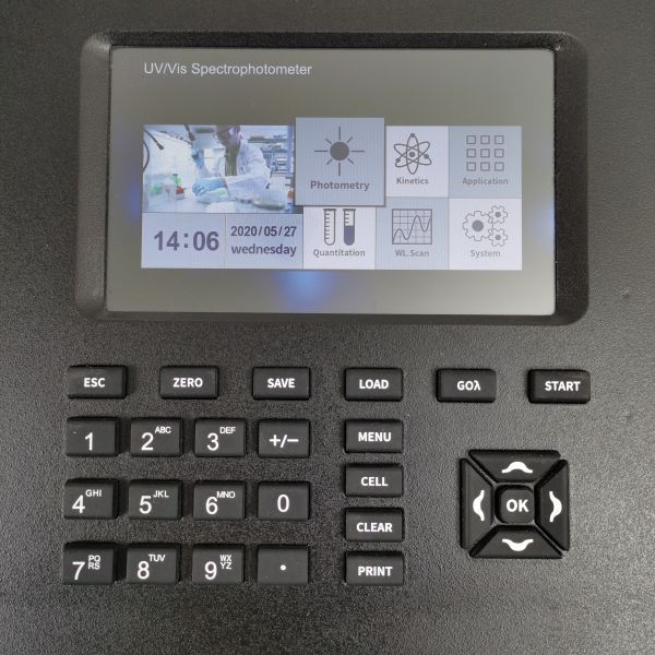 Quality Silicone Button 190-1100nm UV Vis Auto Zero Spectrophotometer for Laboratory for sale