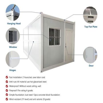 Quality Expandable Prefabricated Container House With Sandwich Panel for sale